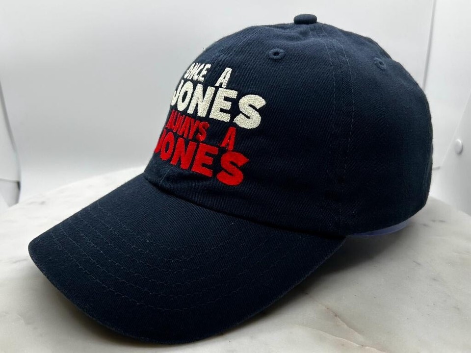 Once A Jones Always A Jones Cap Hat Adult Adjustable 100% Cotton Blue ...