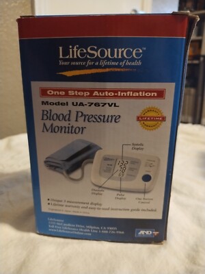 LifeSource One Step Blood Pressure Monitor Digital Model UA-767VL Large ...
