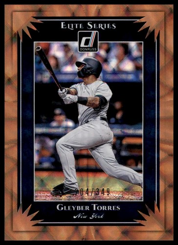 Gleyber Torres 2019 Donruss #ES4 Elite Series Bronze SN #/349 New York ...