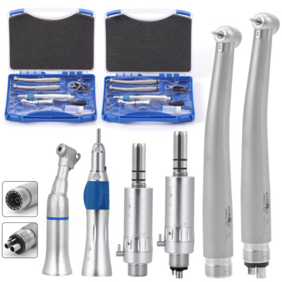 Dental High Speed/Slow Low Speed Handpiece Contra Angle Air Motor Kit 2 ...