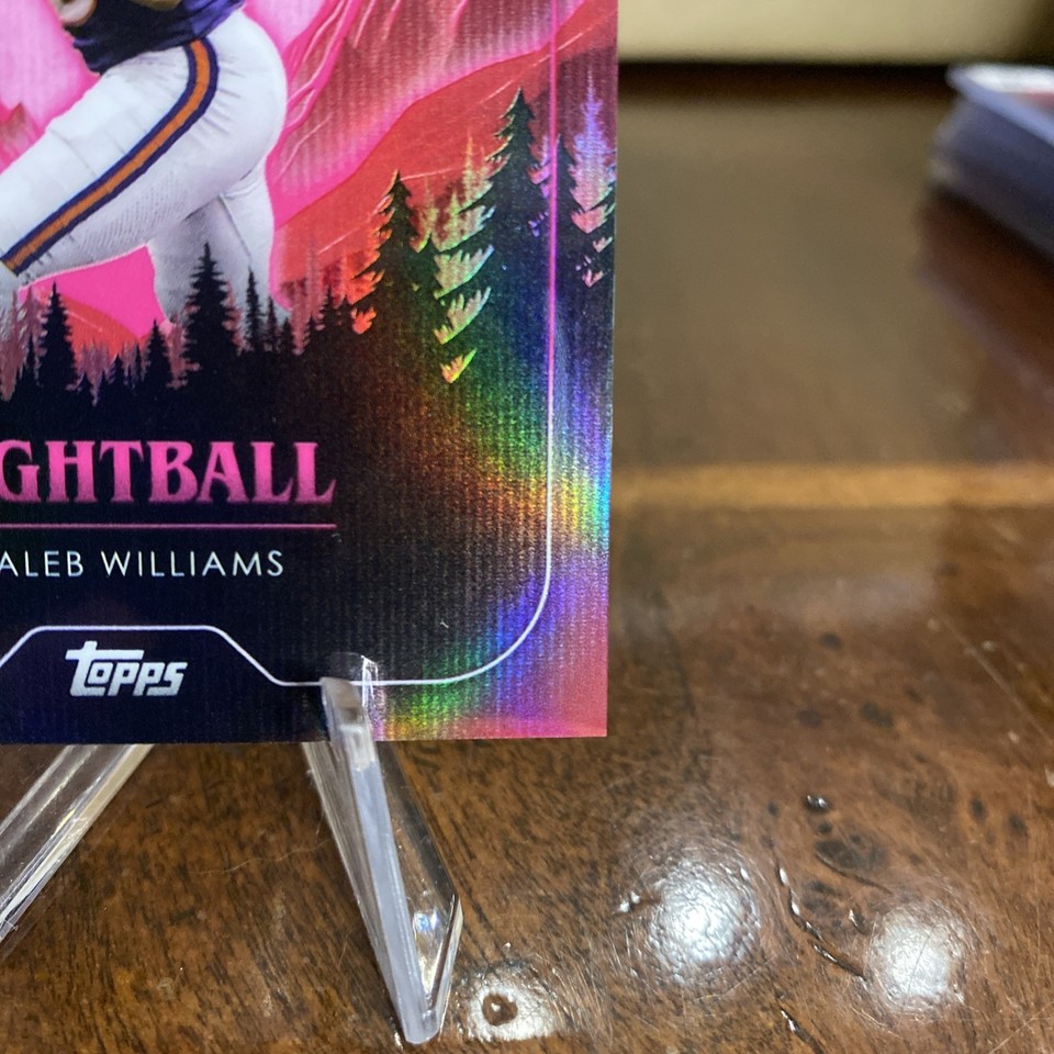 2024 Topps Midnight Caleb Williams /99 Pink Nightball RC Bears | eBay
