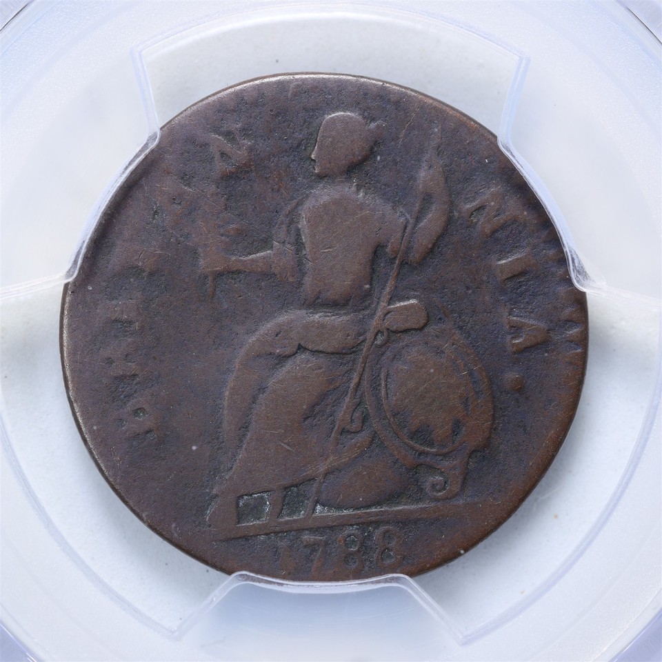 '1788' 1/2P Machin's Mills Colonial Half Penny VG08 PCGS 54132813 | eBay