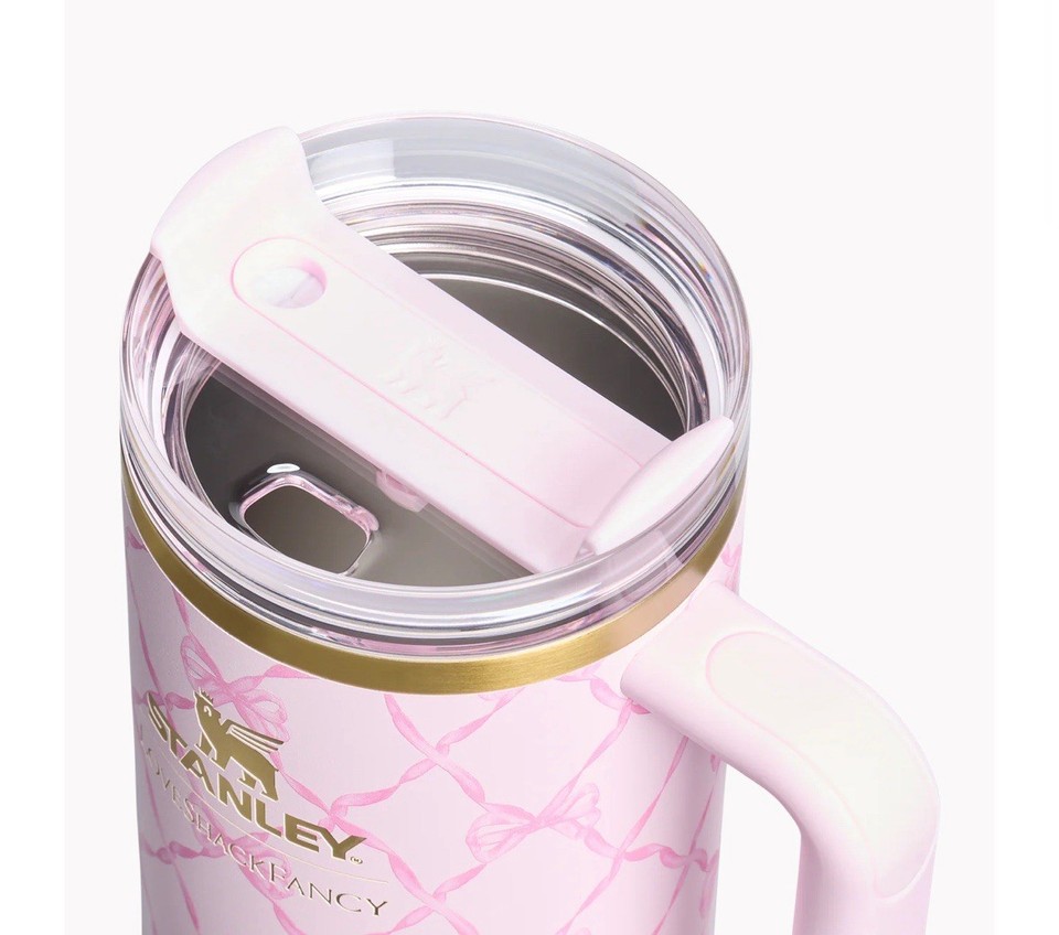Stanley LoveShackFancy 40oz Baby Bow Pink Peppermint Tumbler 2025 ...