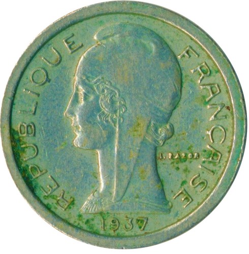 1937 FRANCE / PUBLIC TELEPHONE TOKEN / PAYPHONE TOKEN P.T.T. #WT11332 ...