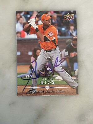 2008 Upper Deck Alex Rios Toronto Blue Jays signed card | eBay