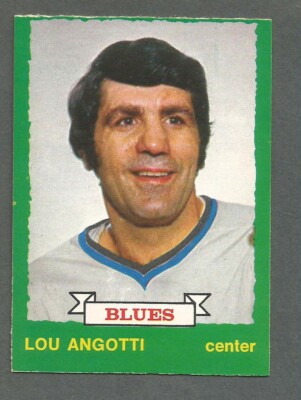 1973-74 OPC Hockey Lou Angotti #224 St Louis Blues NM/MT * Light Back ...