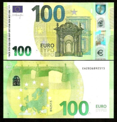 European Union SLOVAKIA 100 EUROS P-New 2019 Draghi Sign EURO UNC ...