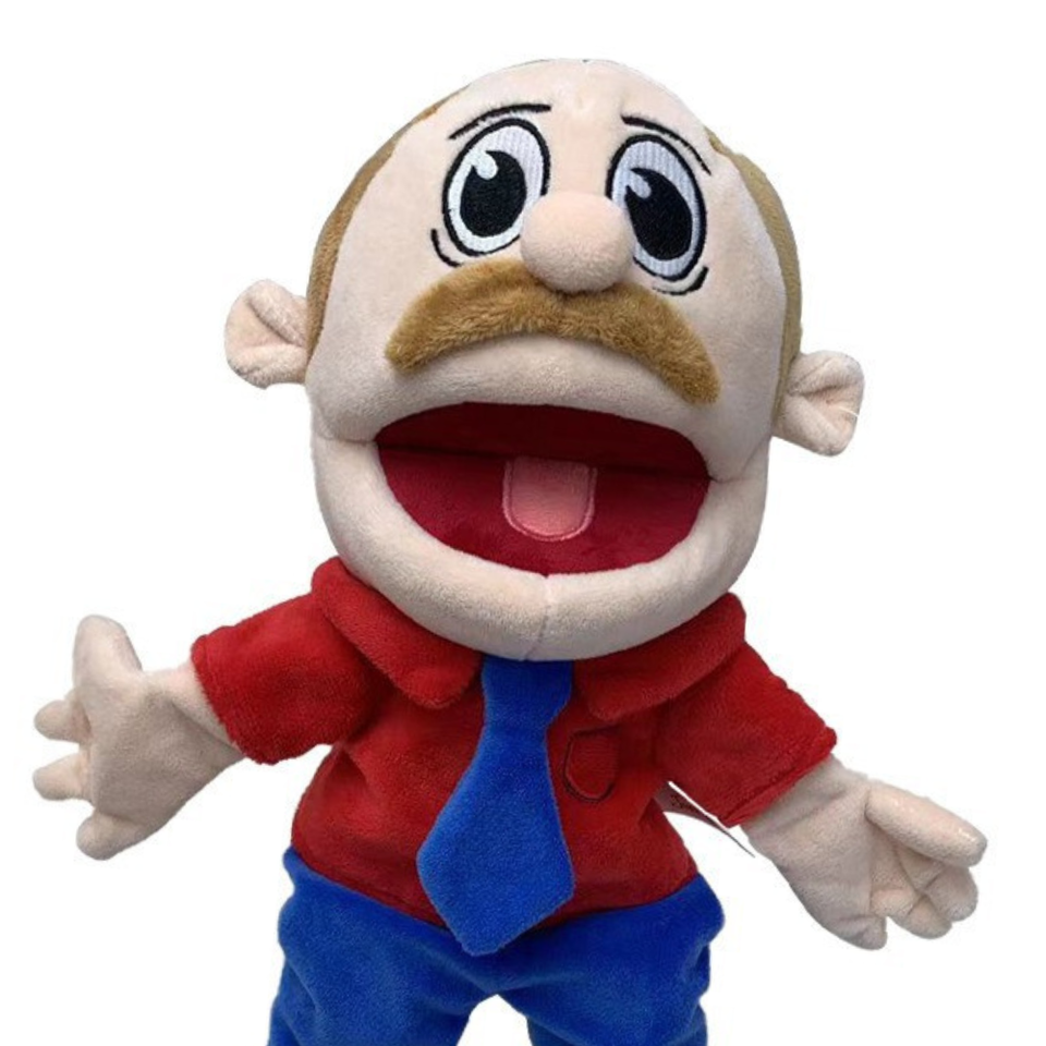 Jeffy’s Dad Hand Puppet Plush Super Mario Marvin 17" Stuffed Doll Kids ...