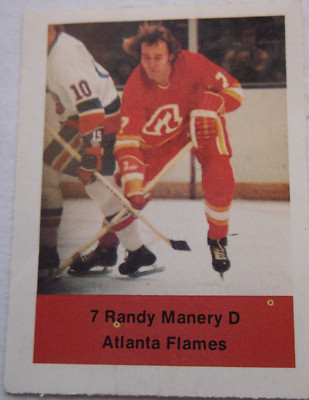 1974/75 Loblaws Hockey Sticker NHL Atlanta Flames RANDY MANERY | eBay
