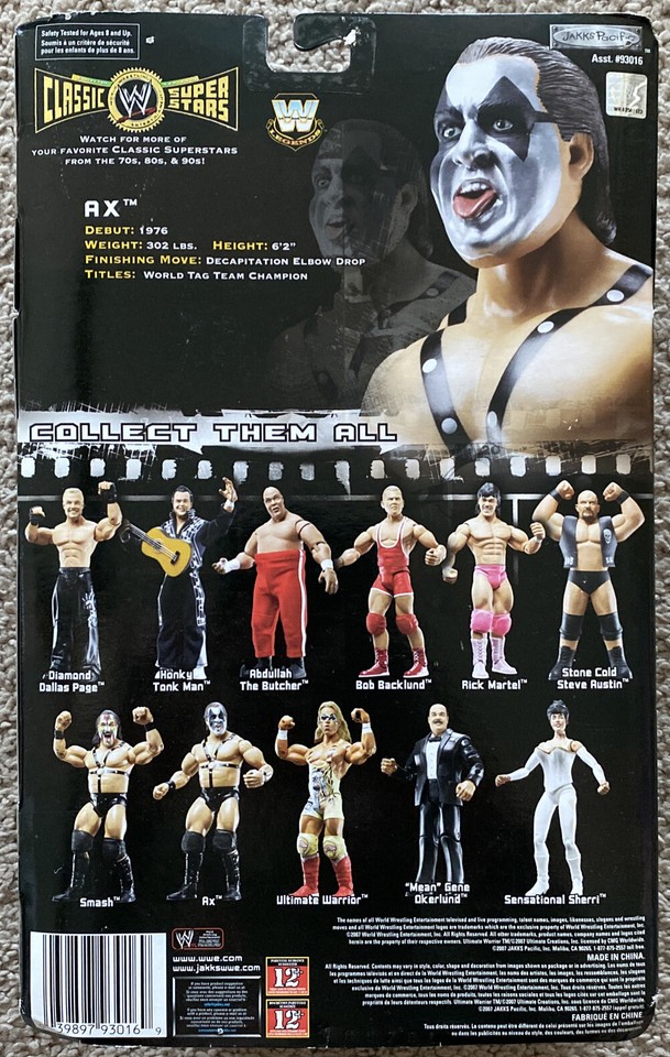 WWE WWF Classic Superstars Series 14 Demolition Ax Wrestling Figure ...