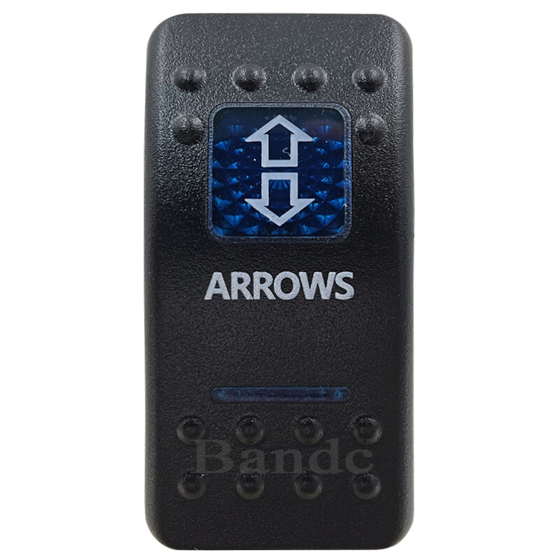 Blue Led Printed Rocker Switch Button For Car Marine Boat 12V ARB Style ...