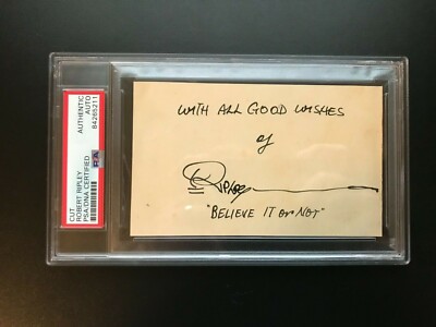 Robert Ripley Believe It Or Not Signed Autographed Cut Signature PSA ...