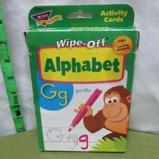 Trend Enterprises T-28101 Alphabet Wipe Off Activity Cards for sale ...