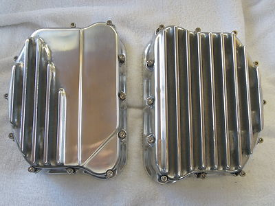 Panhead Rocker Covers CUSTOM CYCLE Finned DISHPAN "polished" or "as ...