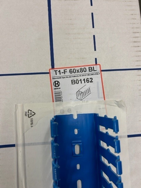 Iboco cable trunking T1-EF grey and T1-F blue cut to 0.5m lengths ...