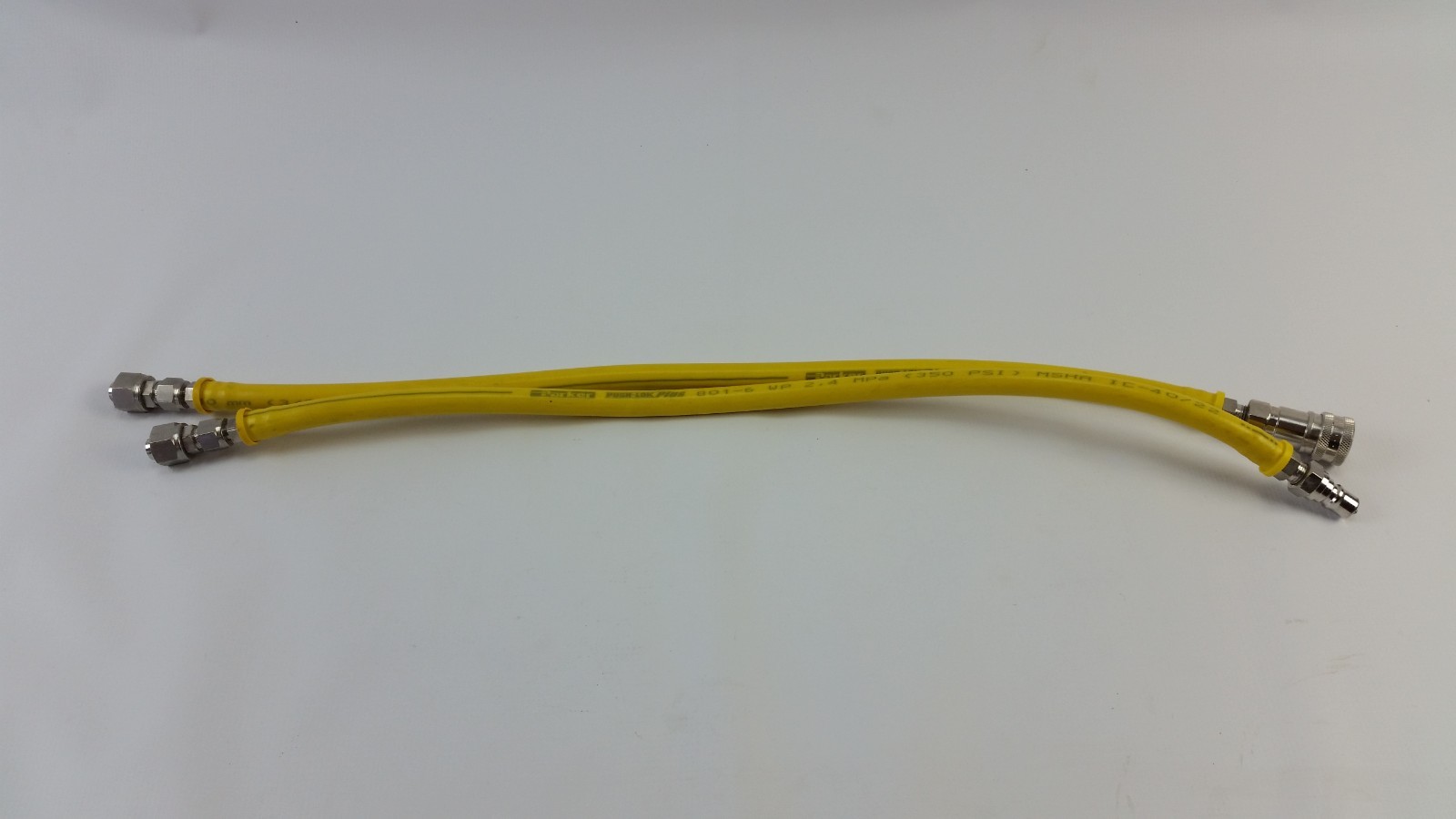 2 PARKER HOSE PUSH-ON PLUS 801-6 WP 2,4 MPa W/ Quick connect SSH2-62 ...