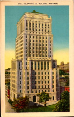 Postcard Bell Telephone Co. Building Montreal Unused | eBay