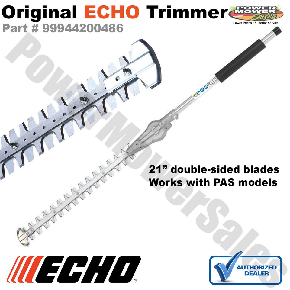 99944200486 Echo 50" Power Head Hedge Trimmer Attachment for PAS-225 ...
