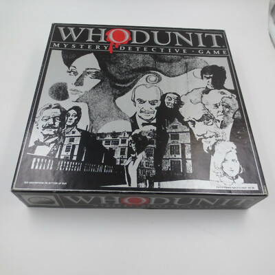 Vintage Whodunit mystery detective game Selchow Righter 1985 complete ...