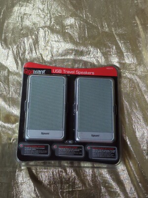 Gigaware USB Travel Speakers 2" Full Range Drivers, Clamp together ...