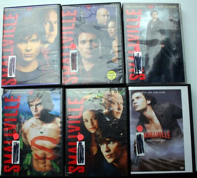 Lot 6 SMALLVILLE DVD Complete Series Seasons 1, 3-6, 9 Perry White Lex ...