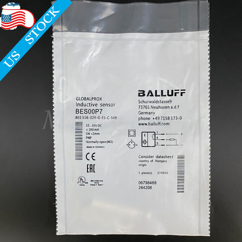 New Inductive Proximity Switch Sensor For BALLUFF BES00P7 BES 516-324-G ...