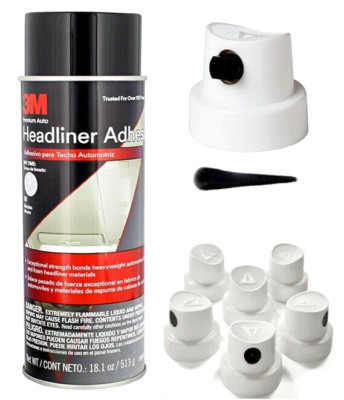 5 Spray Caps for 3M Headliner & Fabric Adhesive, NO CAN - Adhesive ...