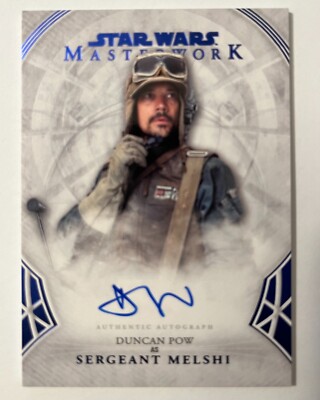 2018 Star Wars Master Work Auto Duncan Pow As Sergeant Melshi /99 | eBay