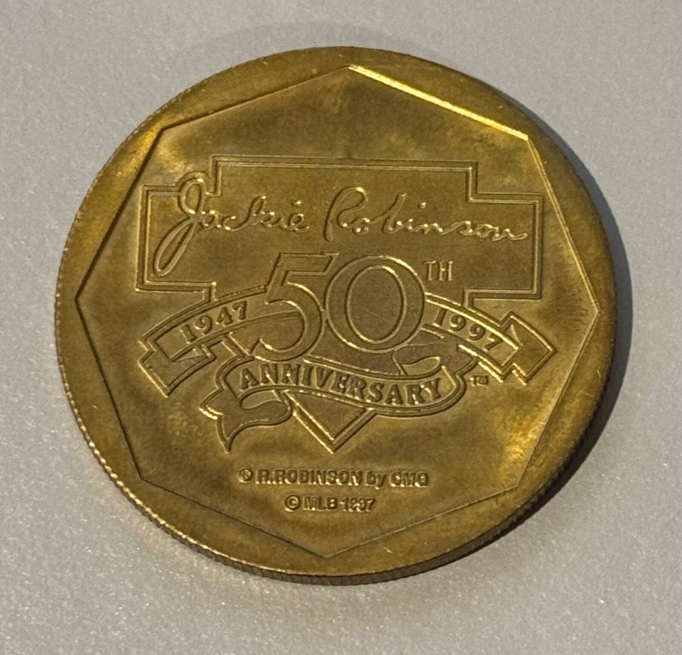 1997 Jackie Robinson Coin 50th Anniversary Breaking Barriers | eBay