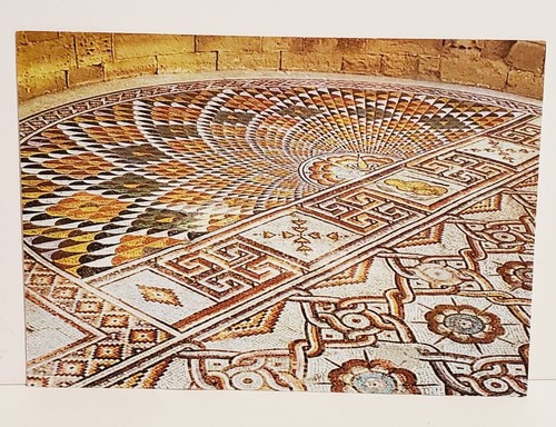 VINTAGE 1980s ISRAEL HOLYLAND JERICHO HISHAM PALACE TILES POSTCARD ...