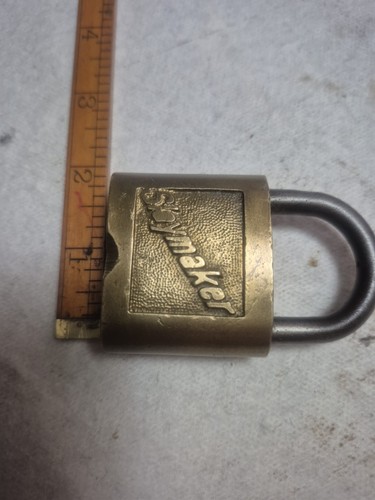 Vintage Slaymaker Brass Padlock with Key, Working Lock | eBay