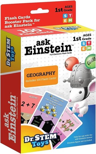 Ask Einstein Electronic Flash Cards, First Grade Geography, Dr. Stem Toys | eBay