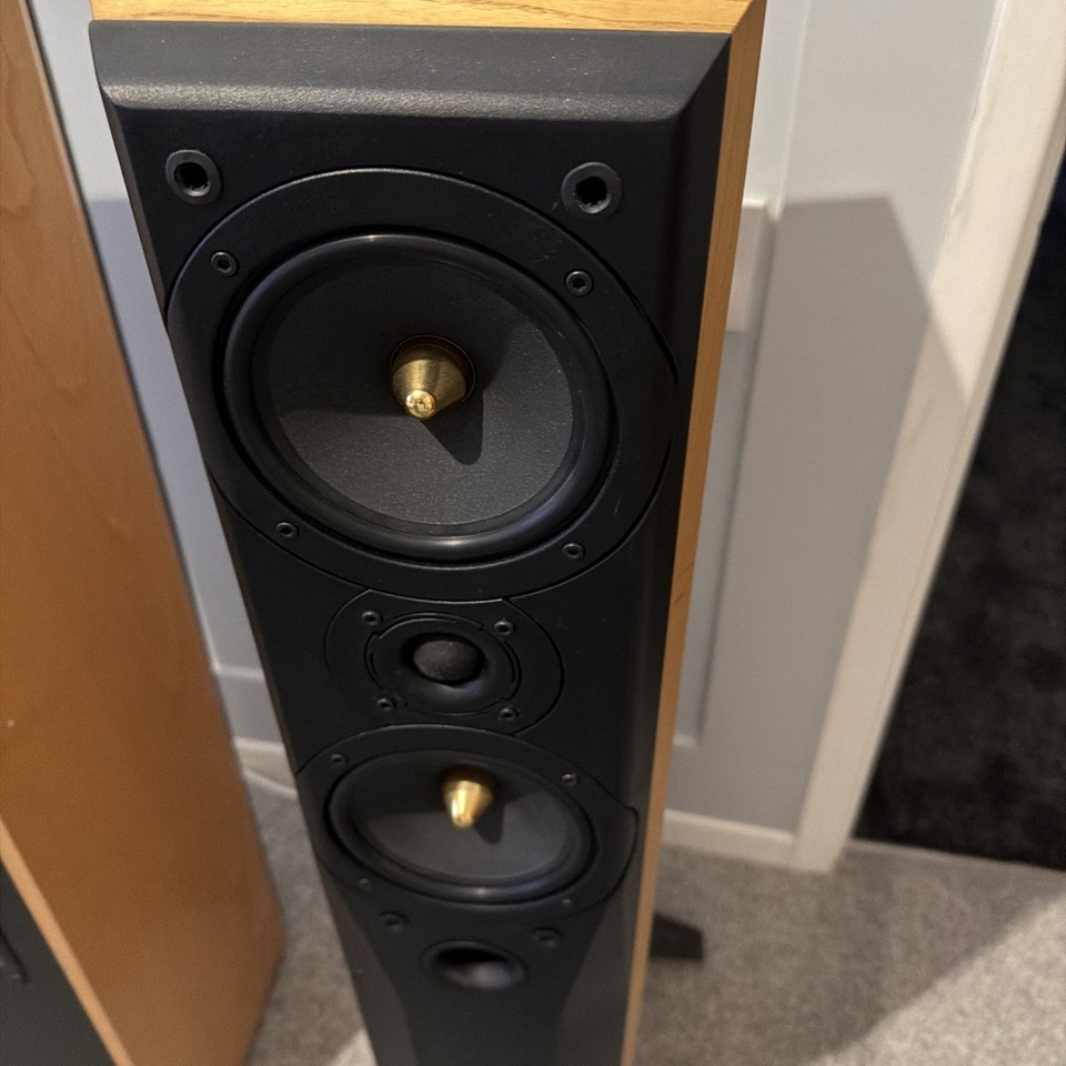 PAIR OF MISSION 773 FLOORSTANDING SPEAKERS IN BLACK MADE IN ENGLAND ...