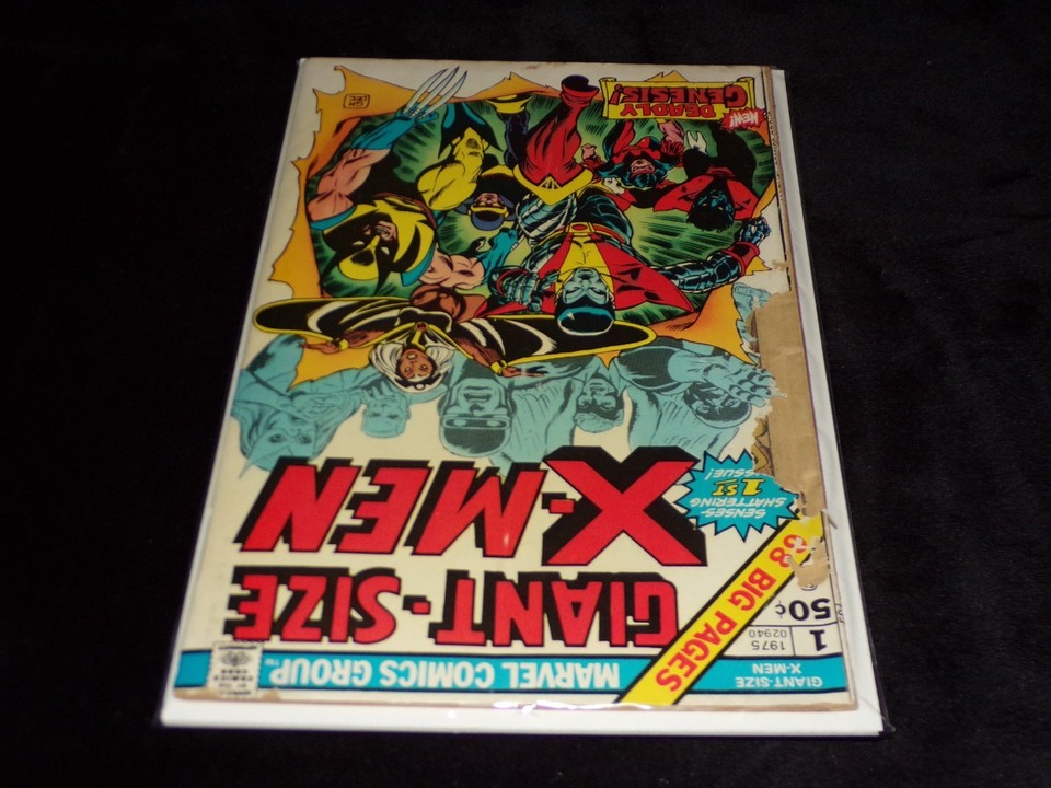 GIANT SIZE X-MEN 1 MARVEL COMICS 1975 1ST NEW TEAM MISSING BACK COVER ...