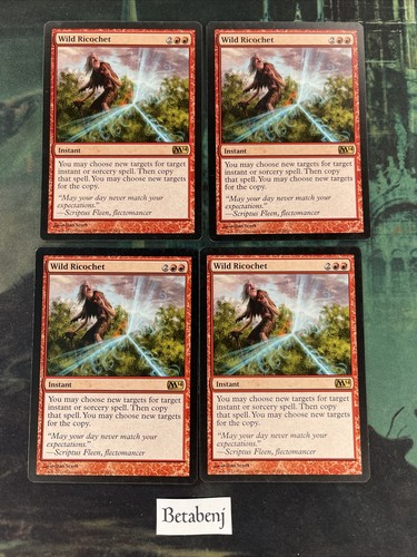 4x MTG Wild Ricochet - Magic 2014 (M14) (Playset) | eBay
