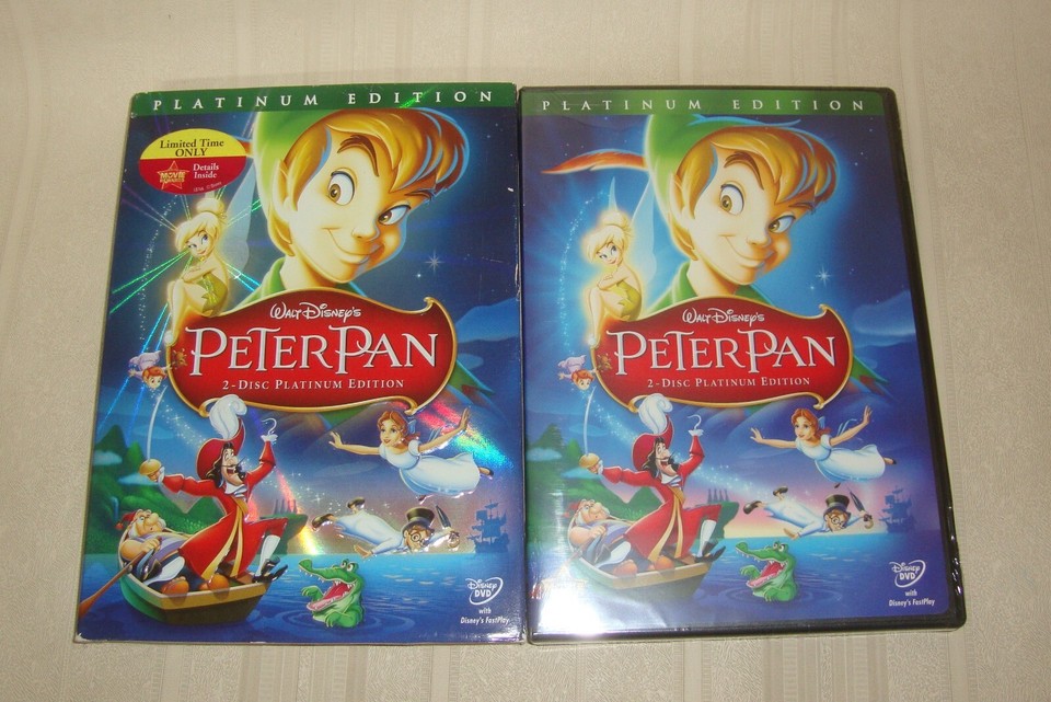PETER PAN Platinum Edition DVD 2-Disc Set Walt Disney Brand New ...