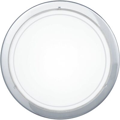 Eglo 83155 Planet1 Circular Bulkhead Light Fitting E27 60W (Chrome ...