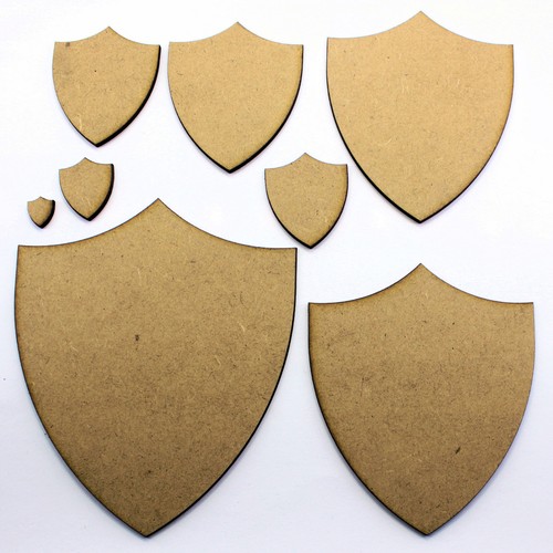 Medieval Shield Shapes. Medieval and Heraldry School Crafts, 2mm MDF ...