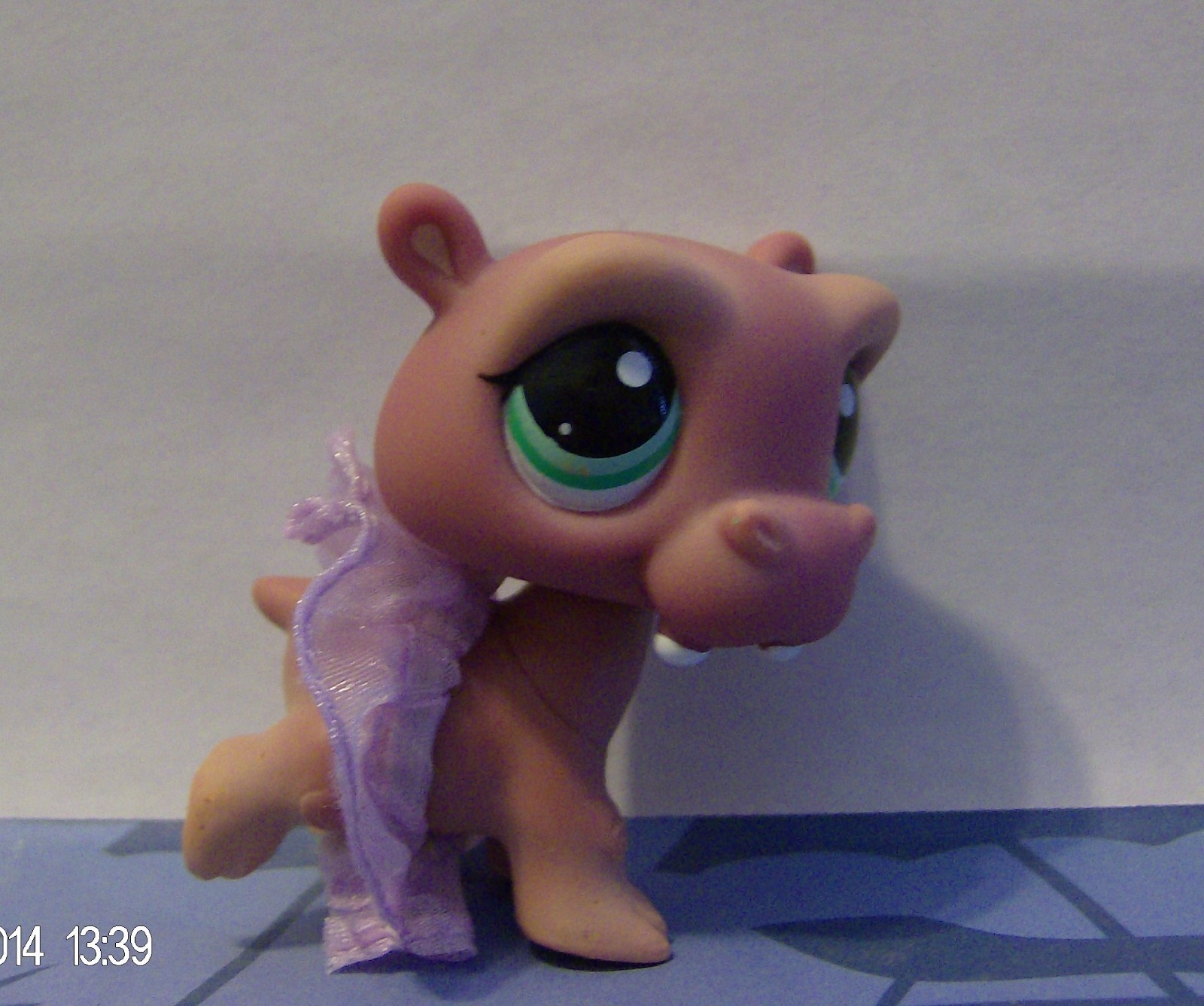 Littlest Pet Shop ~Mauve Hippo with Tutu #1415 ~ New Loose | eBay