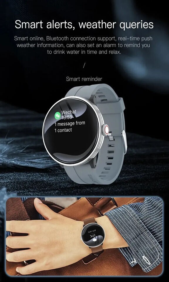Vital Smart Watch Blood Pressure Steps Heart Rate | eBay