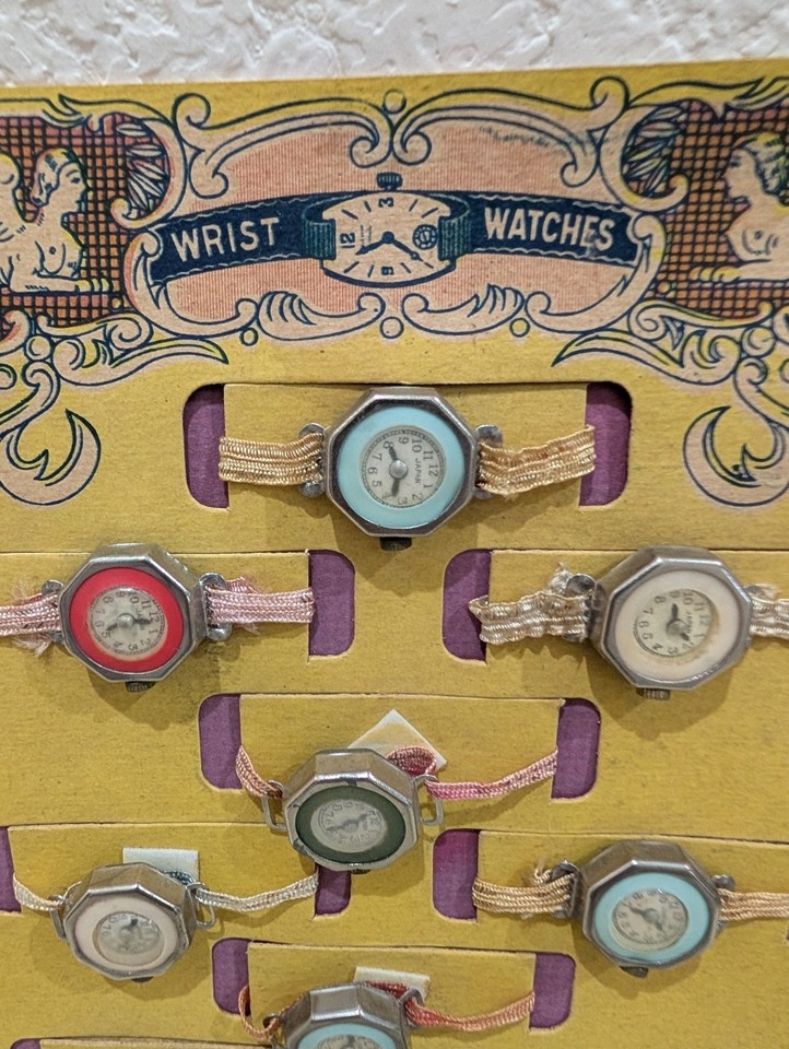 Old store stock vintage children's toy watches on display card. | eBay