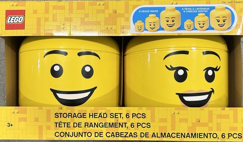 LEGO Storage Head Set 6 PCs New | eBay