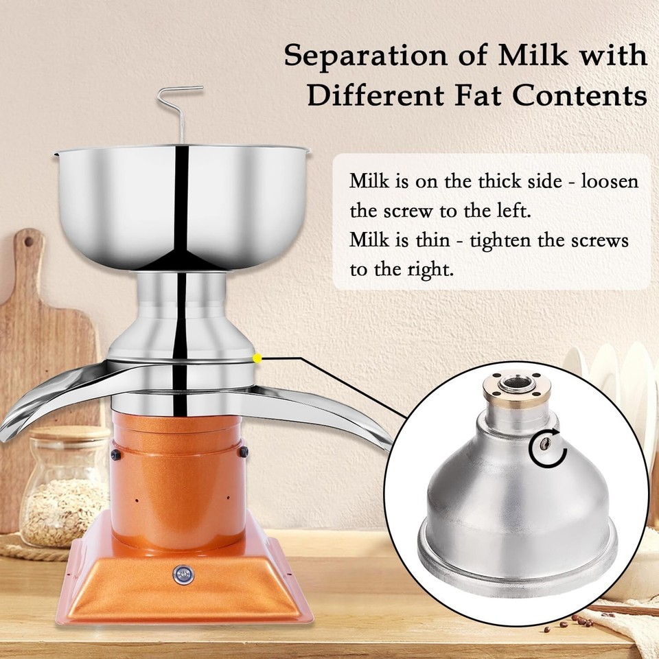Marada Milk Separator 80L/H Fat Separator Motorised Fresh Milk Cream ...