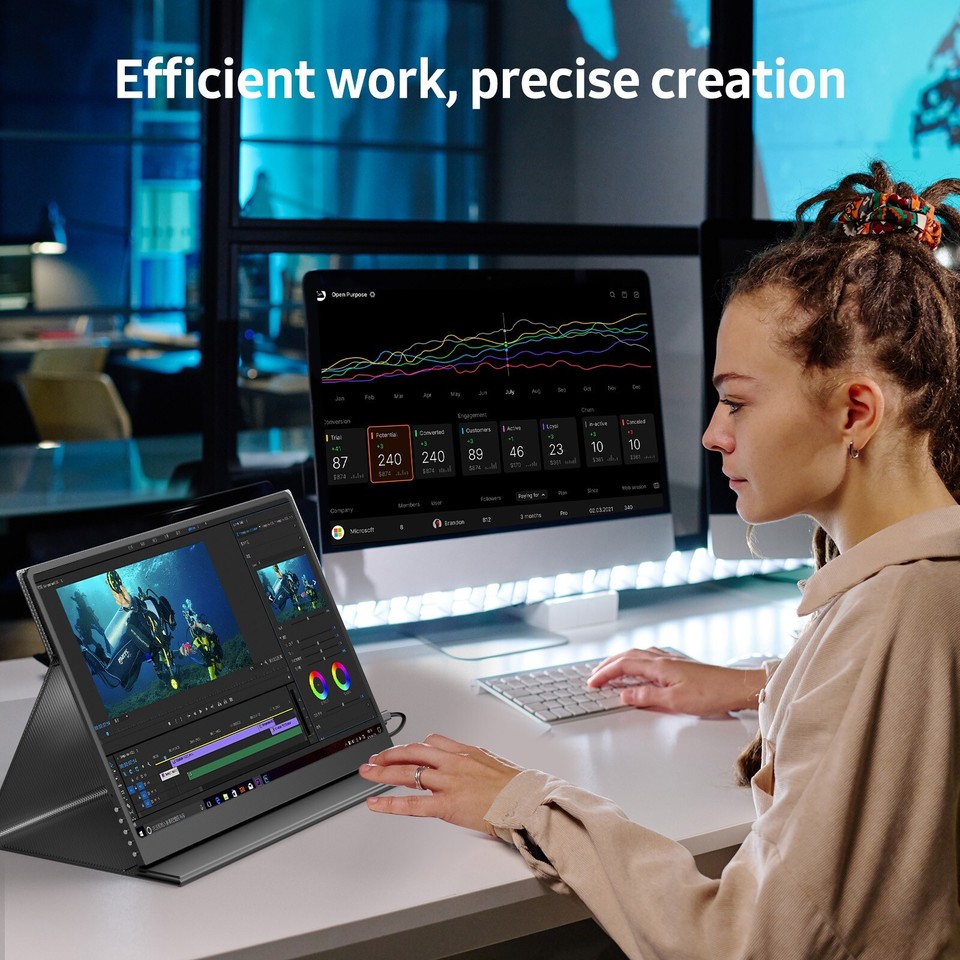 UPERFECT 16” OLED 120Hz Gaming Monitor 2880x1800 3K Portable Monitor ...