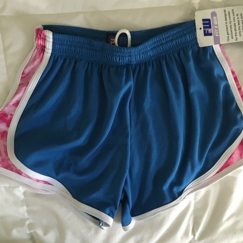 Fit2Win F2W Women's Girls Athletic Running Shorts BLUE PINK SIZE XS NEW ...