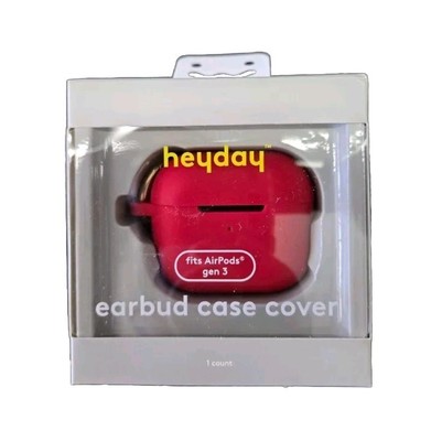 Heyday AirPod Gen 3 Silicone Earbud Case Cover Red | eBay