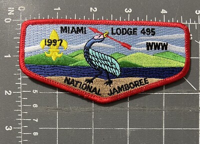 1997 National Scout Jamboree Miami Lodge 495 OA Flap Patch Order of the ...