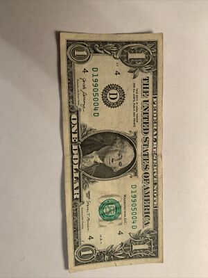 ONE $ BILL BIRTHDAY ANNIVERSARY Note 19905004 May,4 1990 | eBay