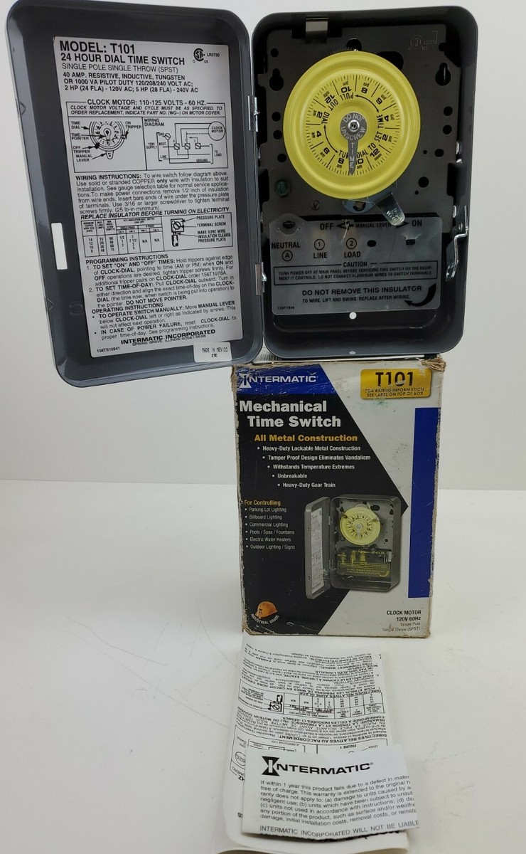 Intermatic Timer Switch Replacement How To Wire Intermatic T104 And