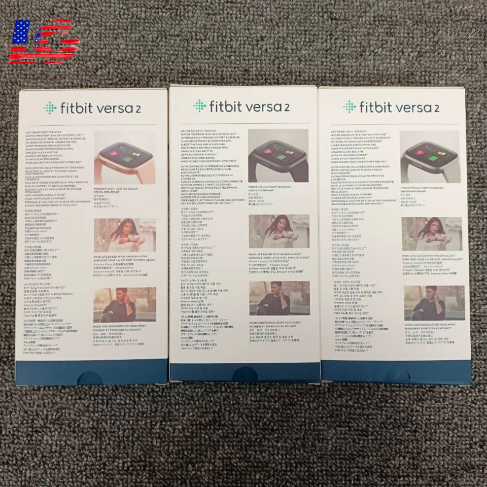 New Fitbit Versa 2 Health & Fitness Smartwatch Authentic Activity ...